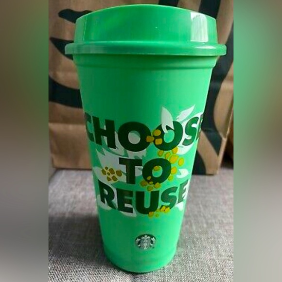 Starbucks | Kitchen | Set Of 3 Starbucks 5 Recycled Choose To Reuse ...